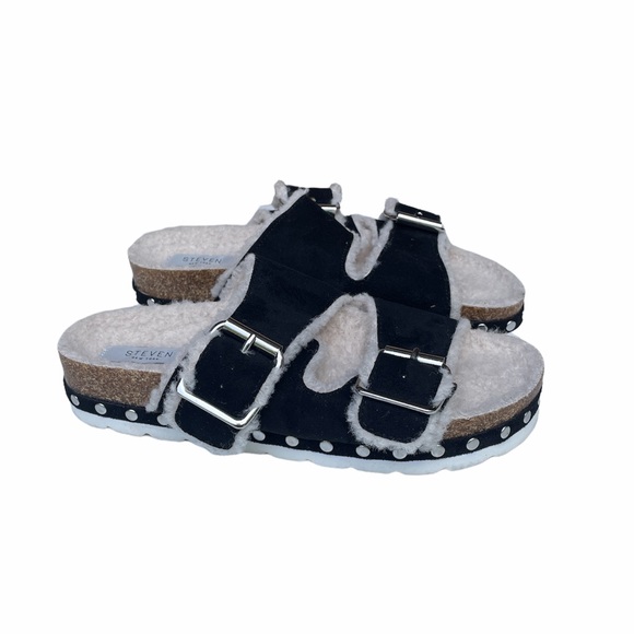 Steven By Steve Madden | Shoes | New Steven New York Sandals Bug Buckle ...